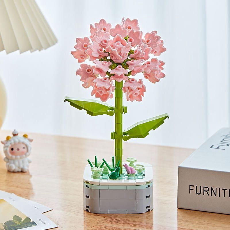 64 Styles Rose Flower Building Block Flower Eternal Bouquet Prickly ...