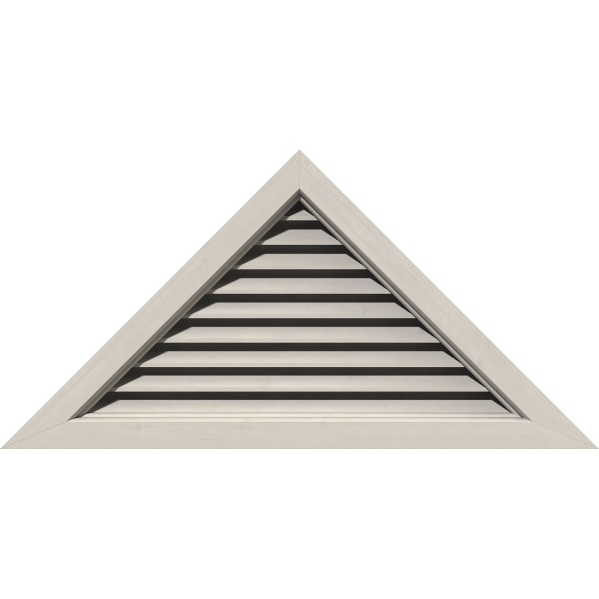 64"W x 16"H Triangle Gable Vent (85 1/8"W x 21 3/8"H Frame Size) 6/12 ...