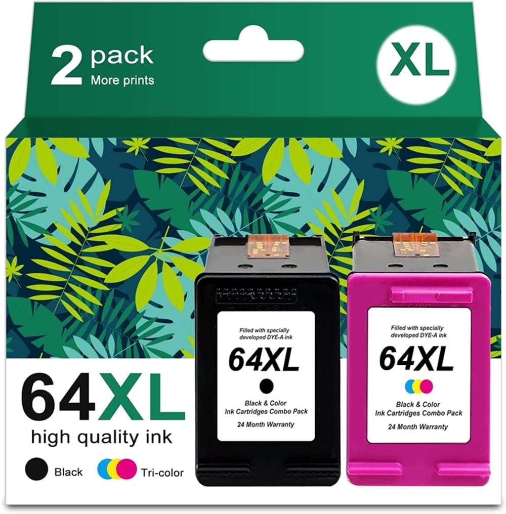 64 XL 64XL Ink Cartridge Compatible for HP Ink 64 for HP Envy Photo ...
