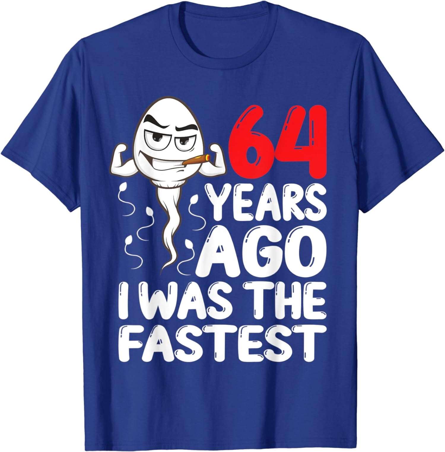 64 Years Ago I Was The Fastest 64Th Birthday T-Shirt - Walmart.com