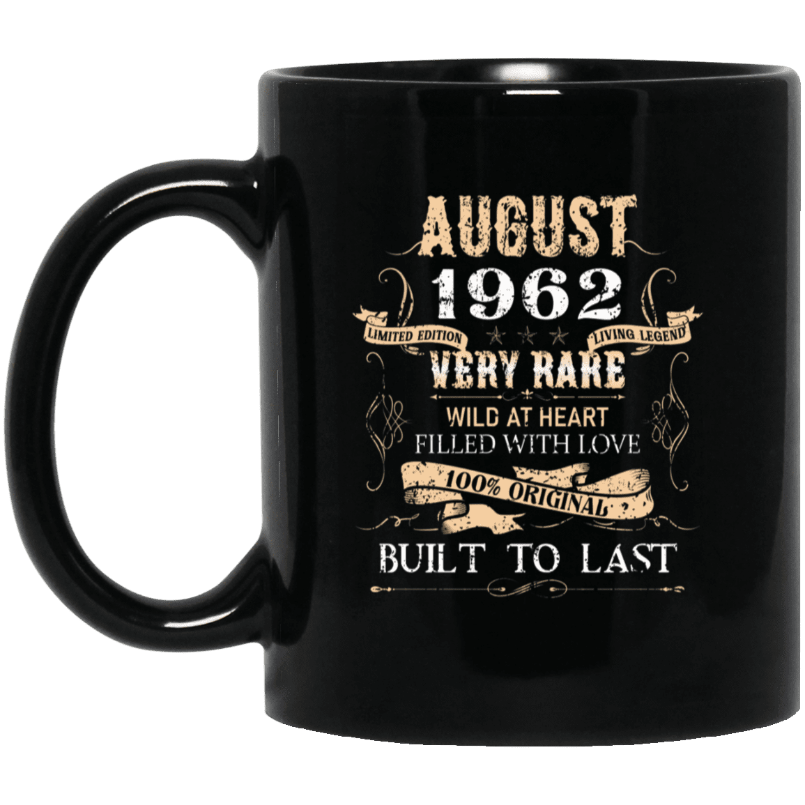 64 Years Old 64Th Birthday Vintage August 1962 Bday Gift Coffee Mug ...