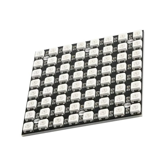 64 channel WS2812 5050 LED Lamp Panel Module 64 Bit Rainbow LED Color ...