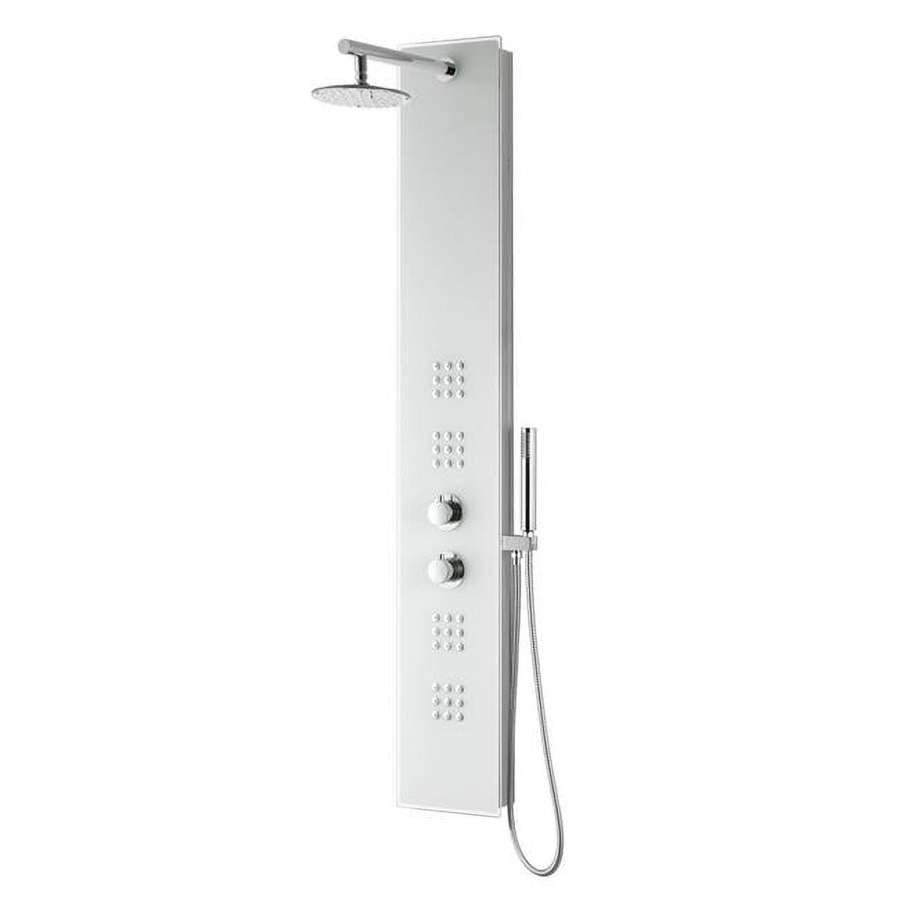 64 in. Veld Series Full Body Shower Panel System with Heavy Rain Shower ...