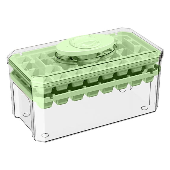 64-lattice Press Ice Tray Large-capacity Ice Cubes Mould Refrigerator ...