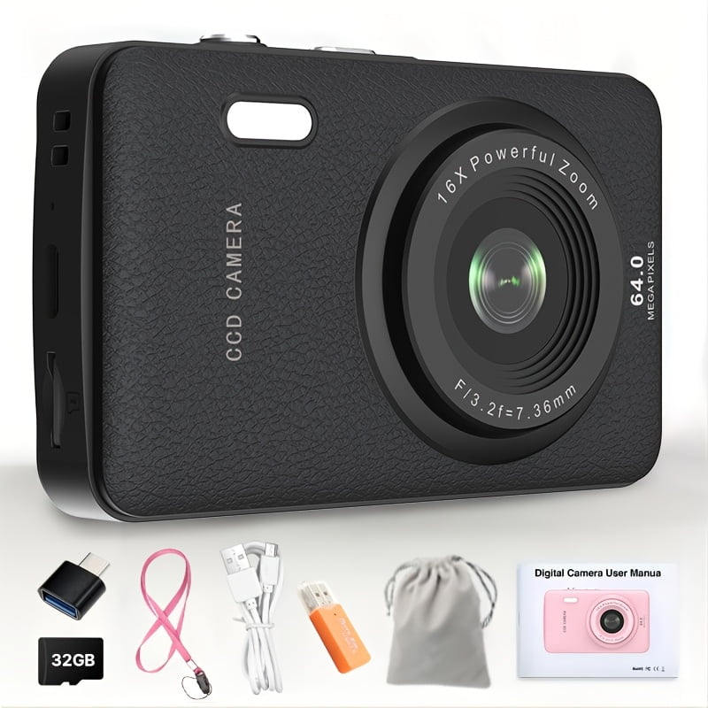 64 million pixels 4K high-definition digital MP3 camera with 18x ...