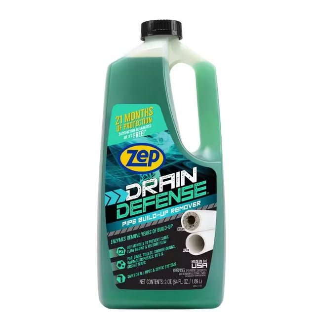 64 oz. Drain Defense Liquid Pipe Build Up Remover - Walmart.com