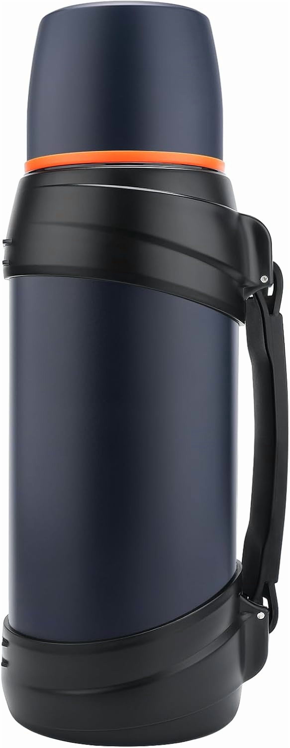 64 oz Half Gallon Blue Insulated Stainless Steel Coffee Thermos with ...