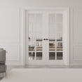 64" x 80" 10-Lite clear Glass Primed French Doors Double Doors With ...
