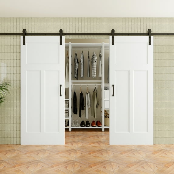 64" x 80" T Shape Waterproof White Primed Solid Core Composite MDF Wood ...