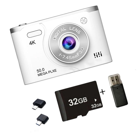 6400W Pixels Digital Camera with 4K Video Recording and Lightweight ...
