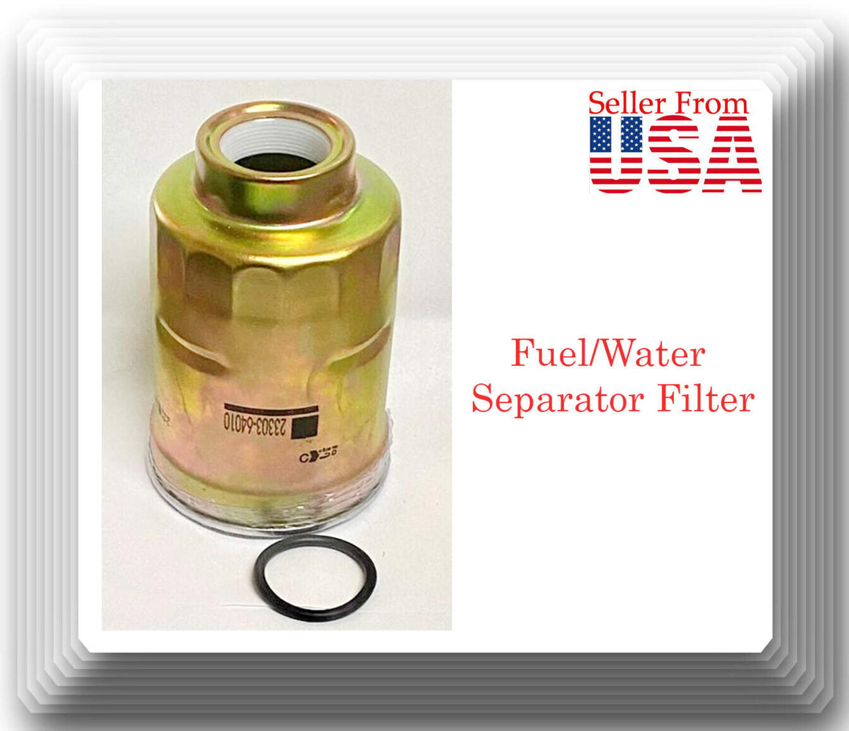 64010 Fuel/Water Seperator Filter Fits Toyota Nissan Komatsu Trucks ...