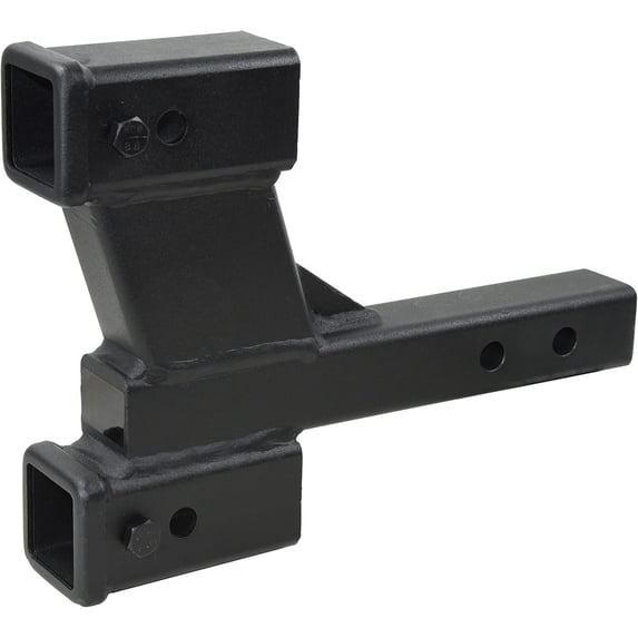 64089 Trailer Dual Hitch Extender with 2-inch & 6-inch Riser/Drop, 2 ...