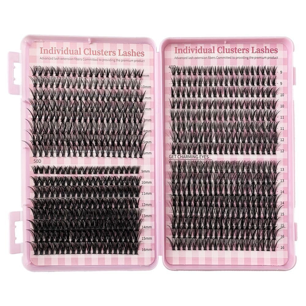 640pcs Mixed Lash Clusters Kit – Stunning 30D+40D+50D 9-16mm Length ...