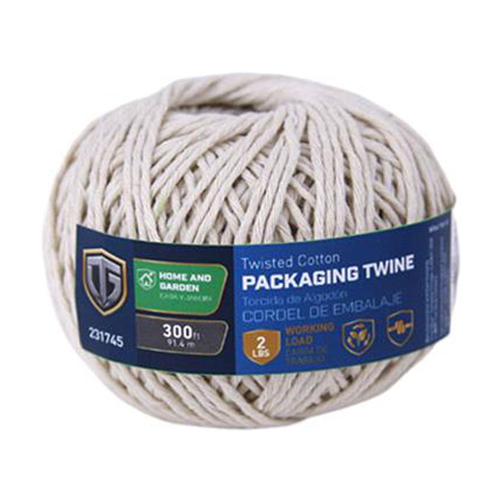 641961 Parcel Post Twine, Twisted Cotton, #9 x 300-Ft. - Quantity 12 ...