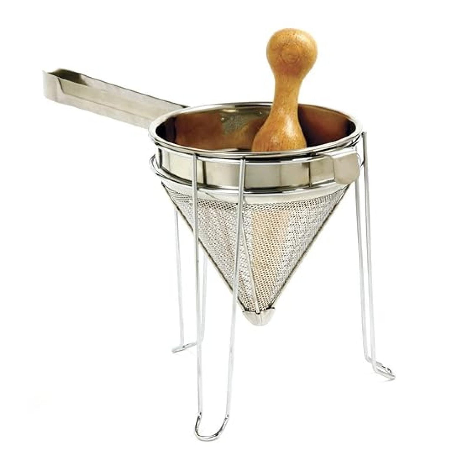 642 Stainless Steel Chinois with Stand and Pestle Set, Bouillon ...