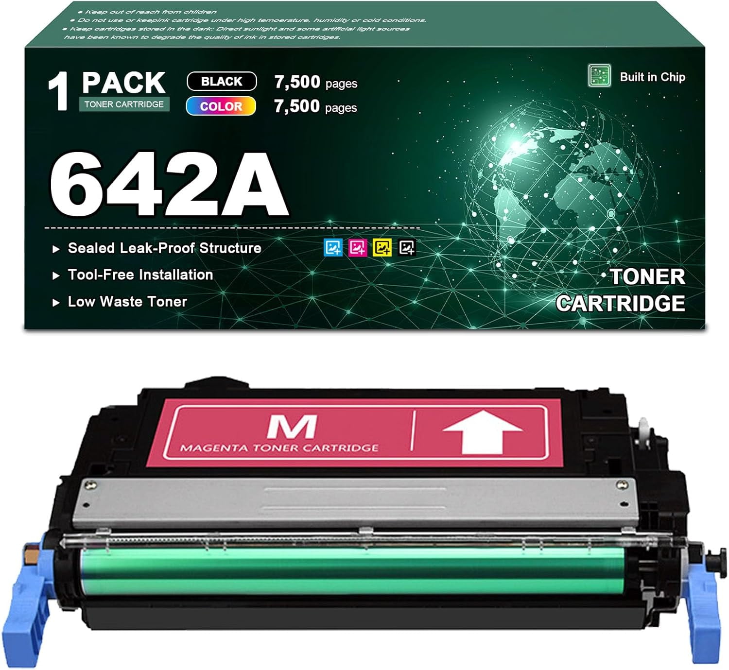 642A CB400A CB401A CB403A CB402A Toner Cartridge Compatible for HP ...
