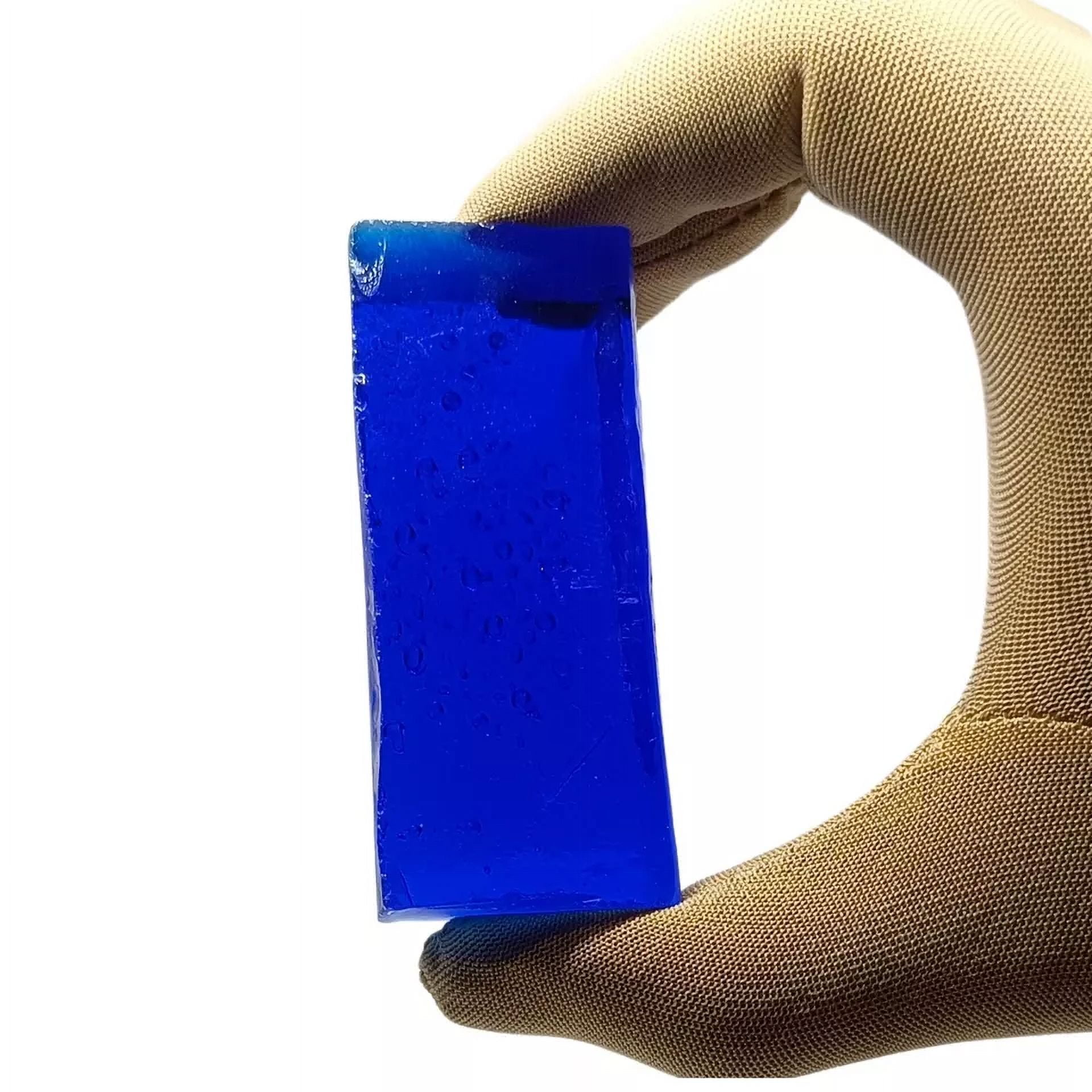 645 Ct Lab-Grown Blue Sapphire Nano Crystal Raw Gemstone for Jewelry ...