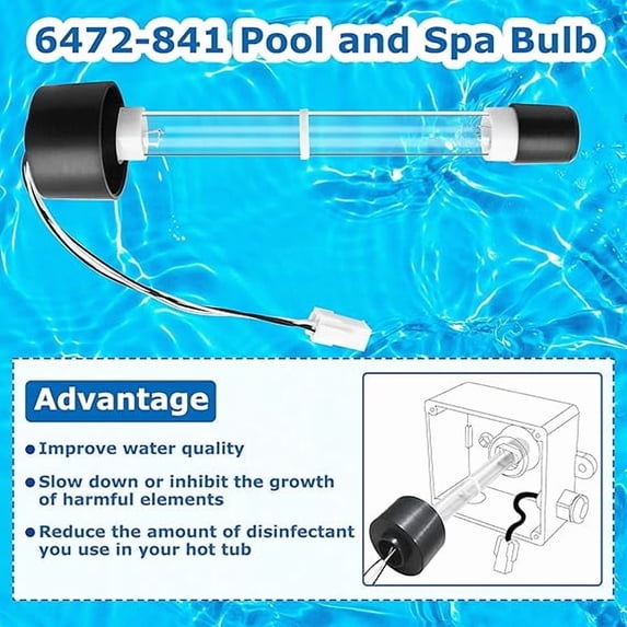 6472-841 Pool and Spa UV Bulb Replacement Parts Compatible with ...