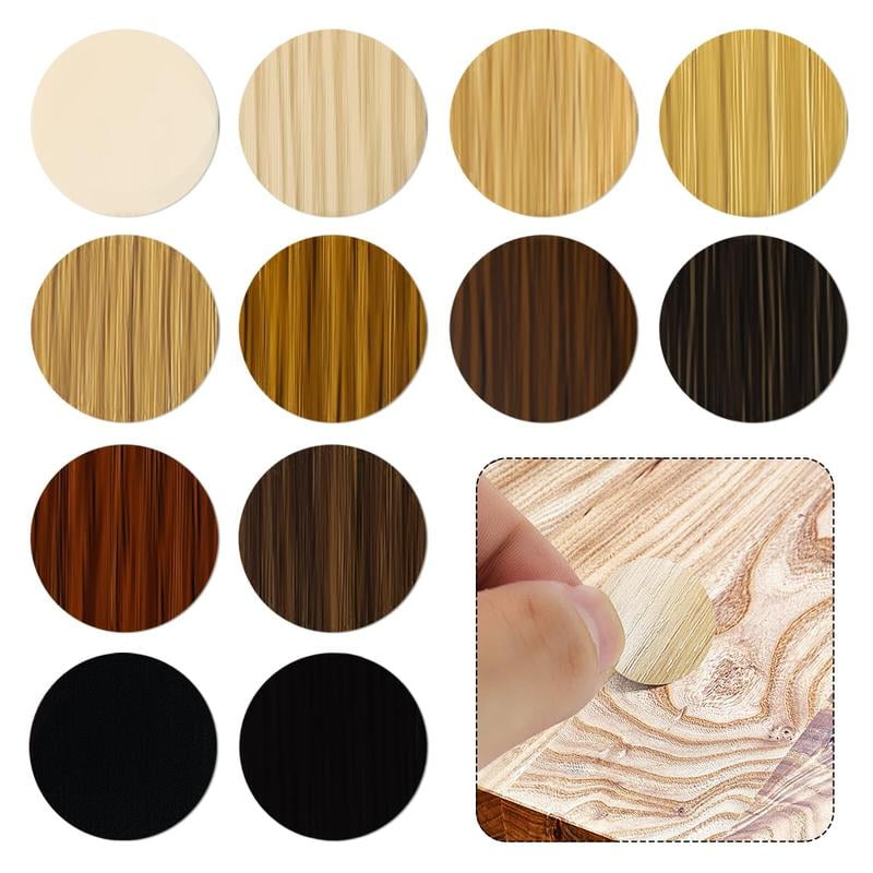 648 Pieces Screw Hole Covers Stickers, 12 Basic Color Colors Wood ...