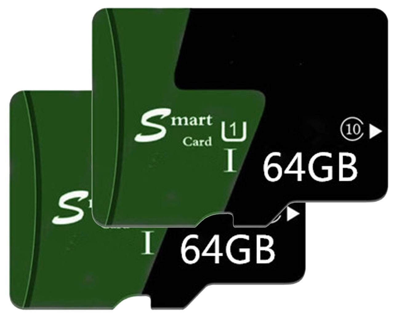 64GB/2Pack Micro SD Card TF Card with Adapter Class 10 High Speed ...