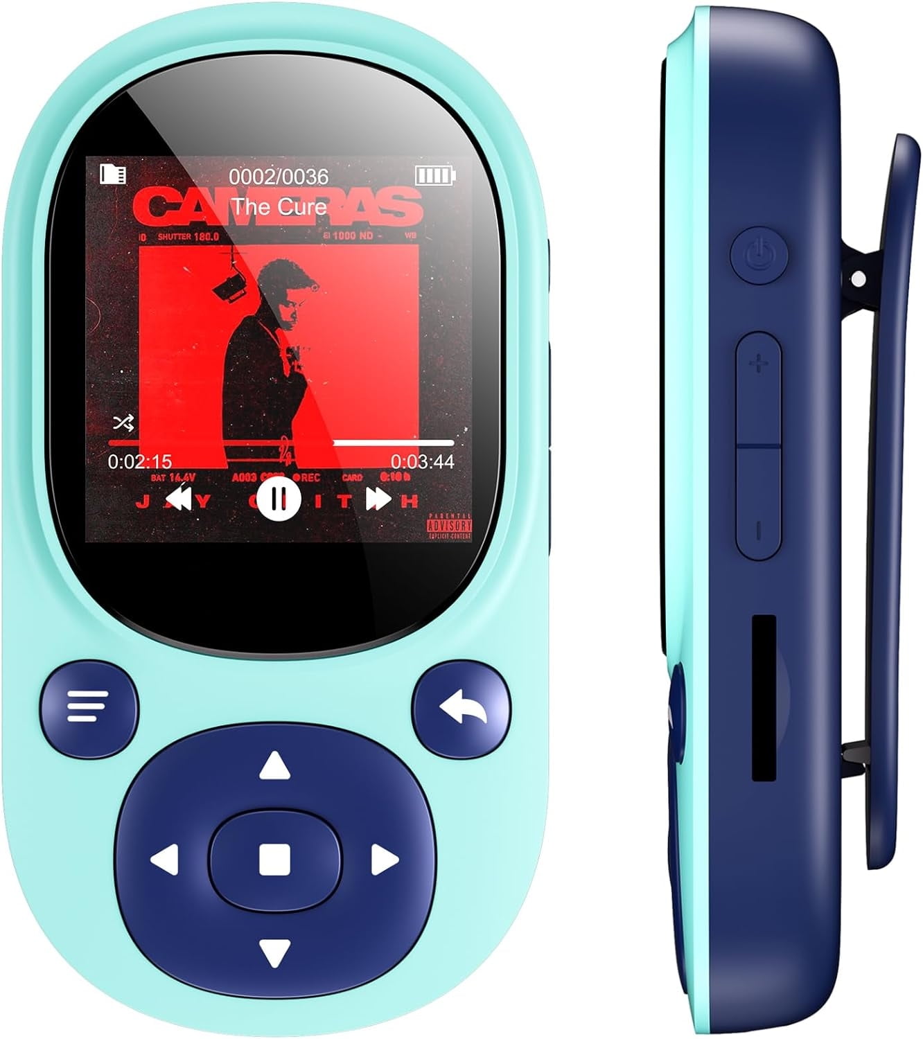 64GB Clip MP3 Player Bluetooth 5.3, Mini Portable Music Player with FM ...