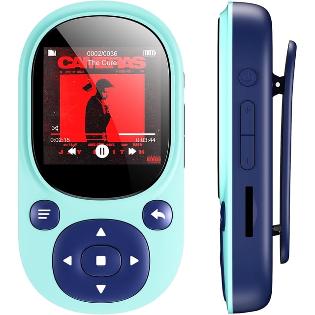 64GB Clip MP3 Player Bluetooth 5.3, Mini Portable Music Player with FM ...