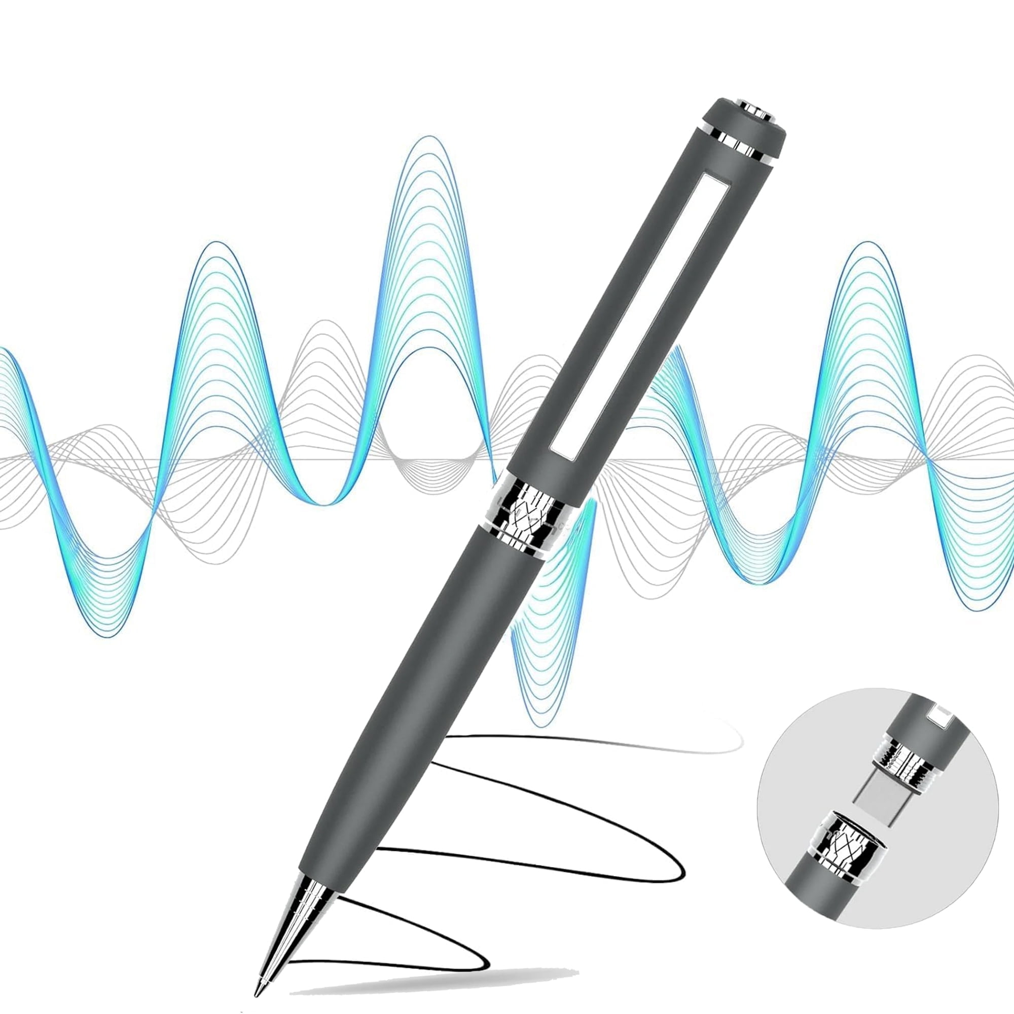 64GB Digital Voice Recorder Pen-Mini Audio Recording Device for ...