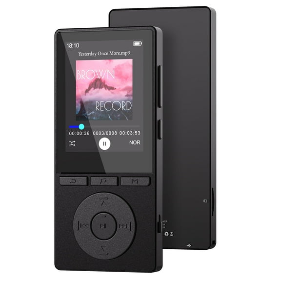 64GB MP3 Player with Bluetooth 5.2, Music Built-in HD Speaker, FM Radio ...
