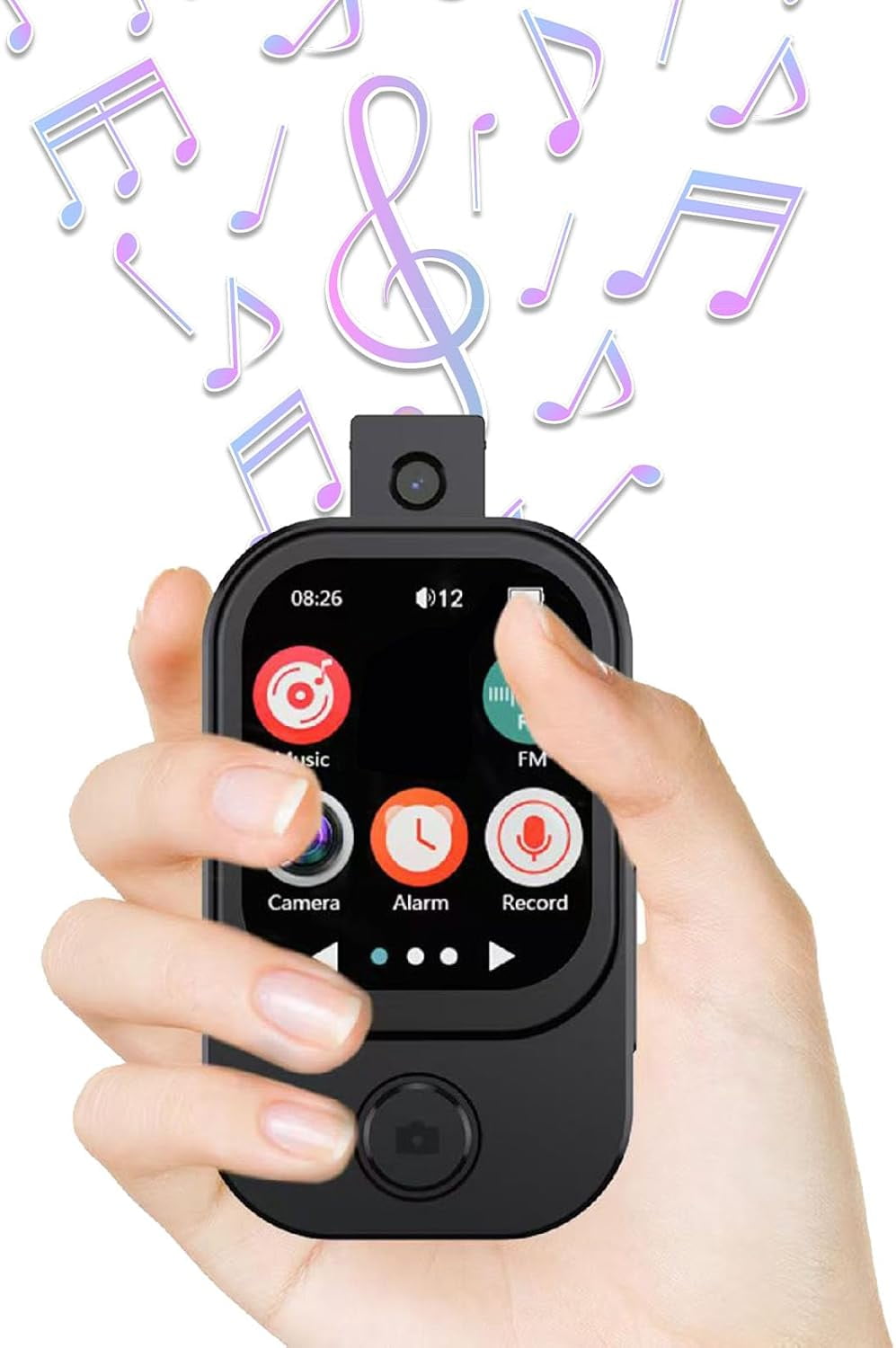 64GB Mini MP3 Player with Camera,Bluetooth Mp3 Mp4 Music Player,2.0 IPS ...