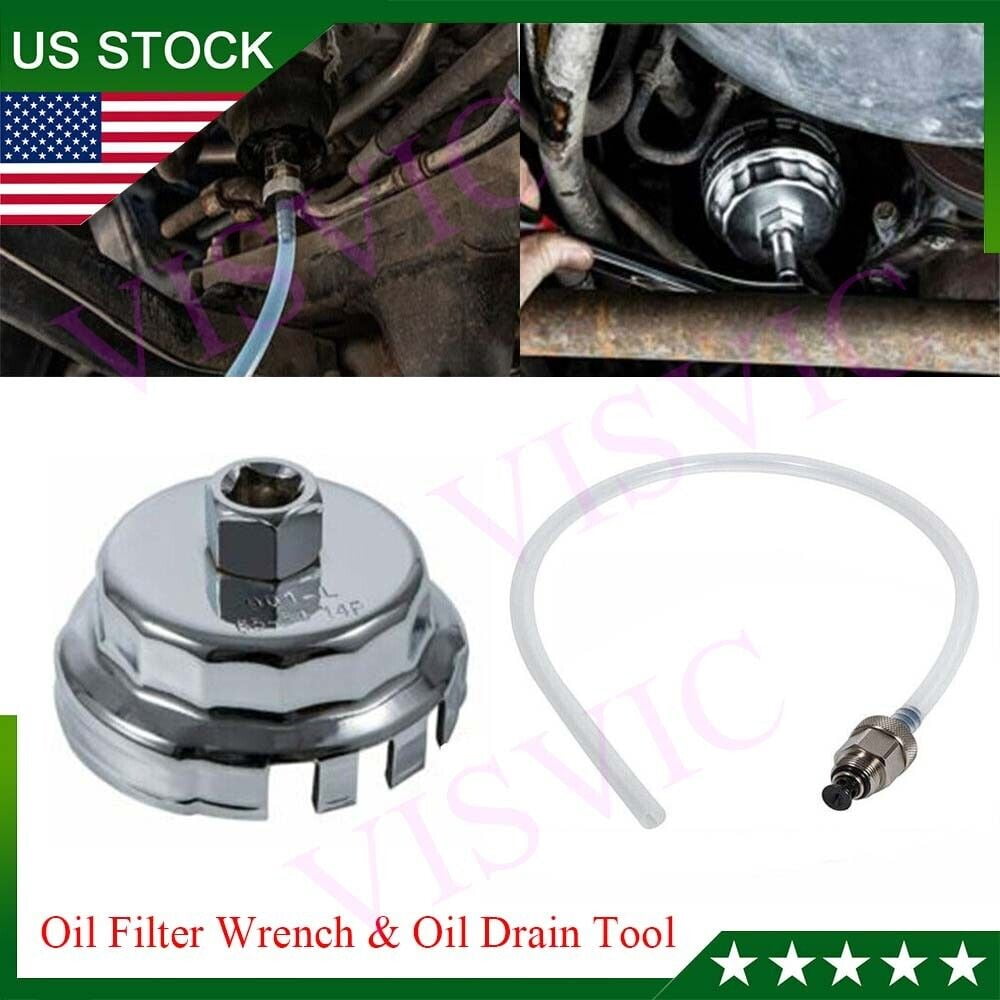 64MM Oil Filter Wrench +Drain Tool Set for Scion Sienna Toyota Camry 2 ...