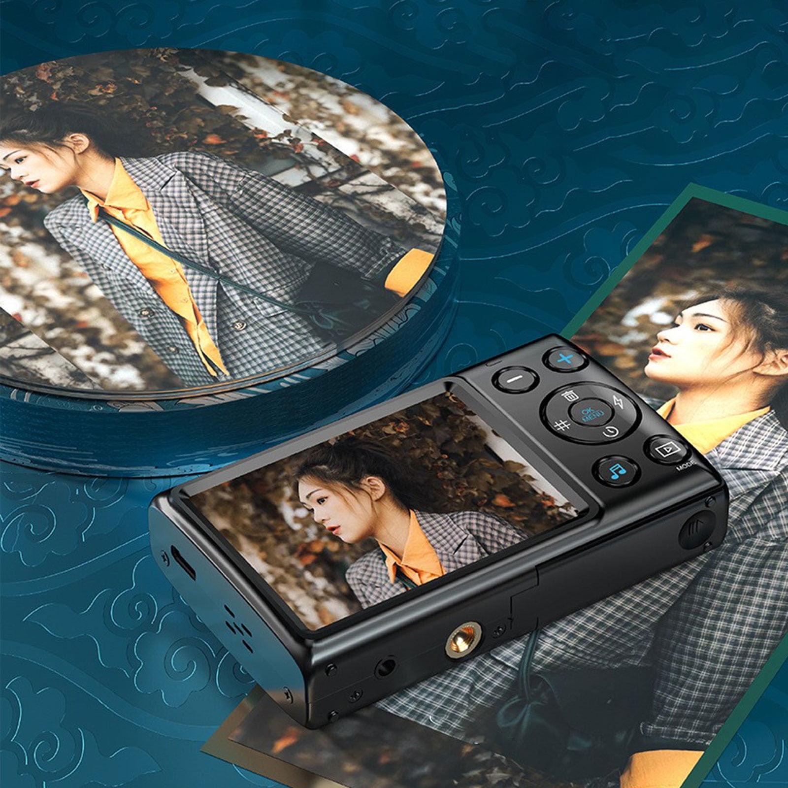 64MP Digital Camera with 1080p HD Video, 18X Digital Zoom, 2.8 Inch LCD ...