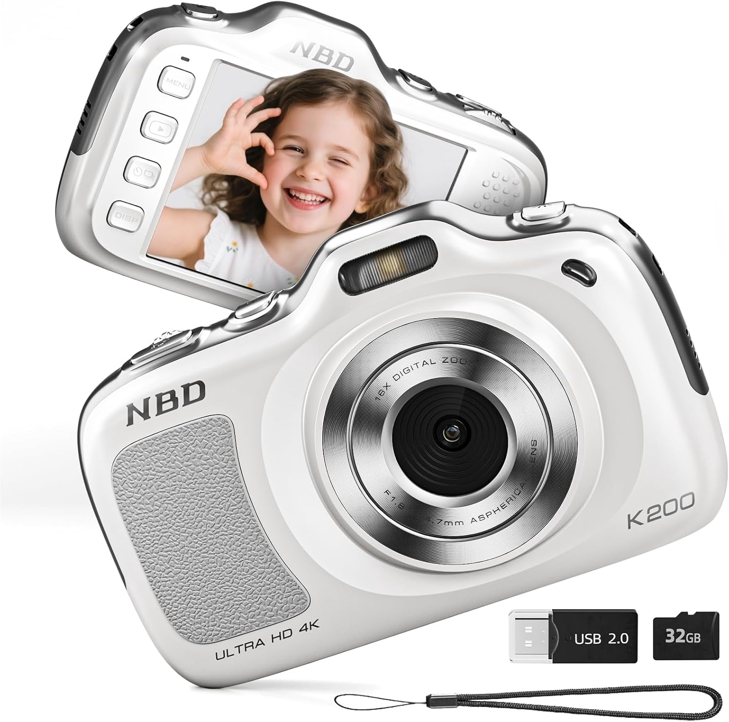 64MP Digital Cameras for Photography,4K Point and Shoot Camera,16X Zoom ...