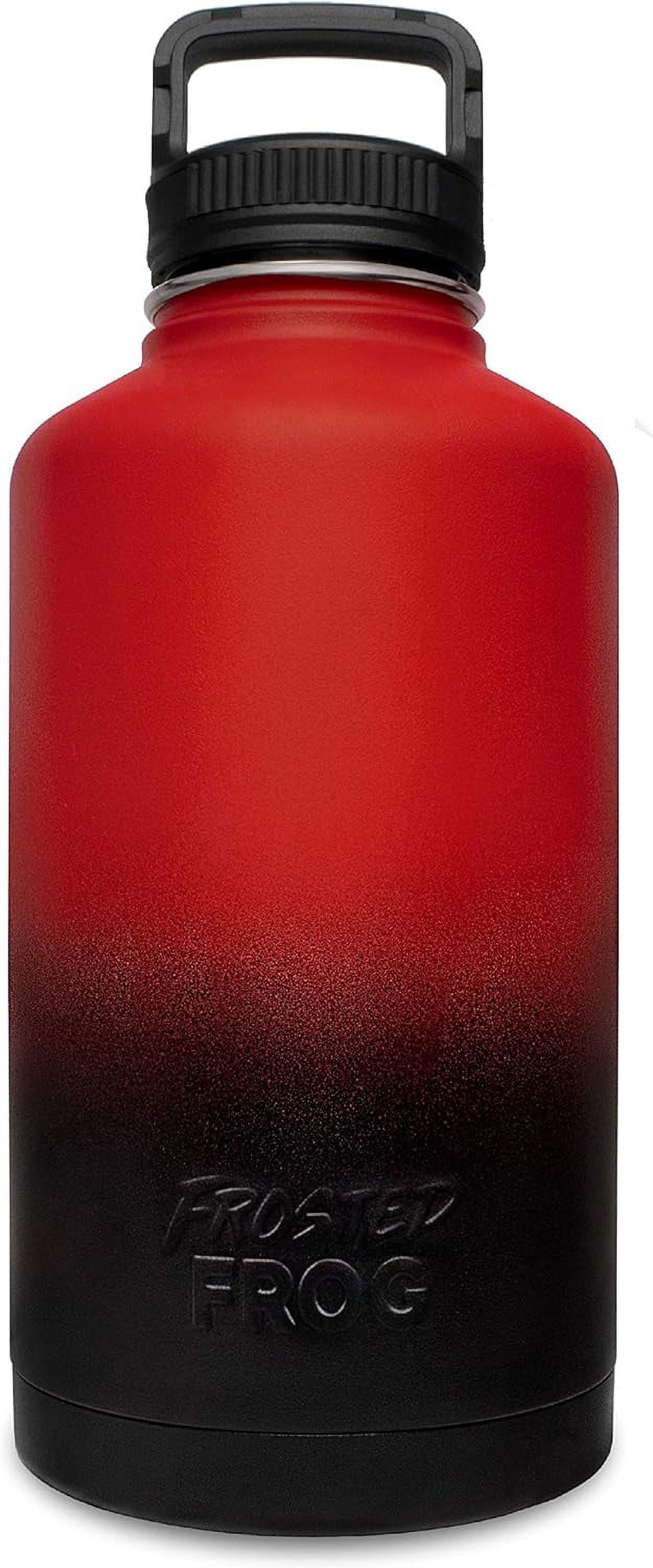 64OZ and Black Vacuum Insulated Stainless Steel Water Bottle Double ...