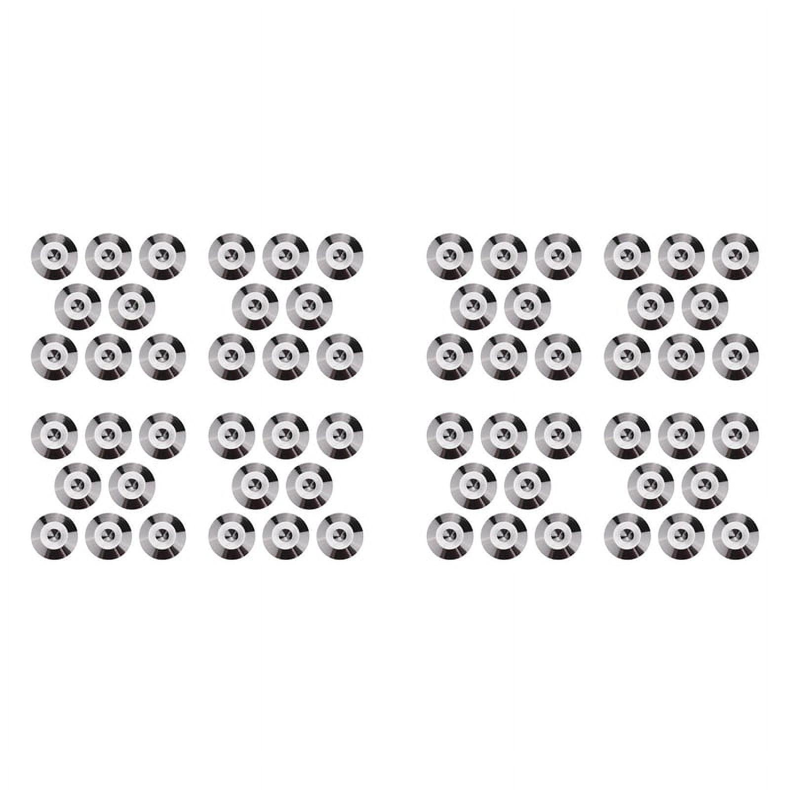 64PCS Metal Shockproof Foot Spikes Pads Stands Mats for Speakers CD ...