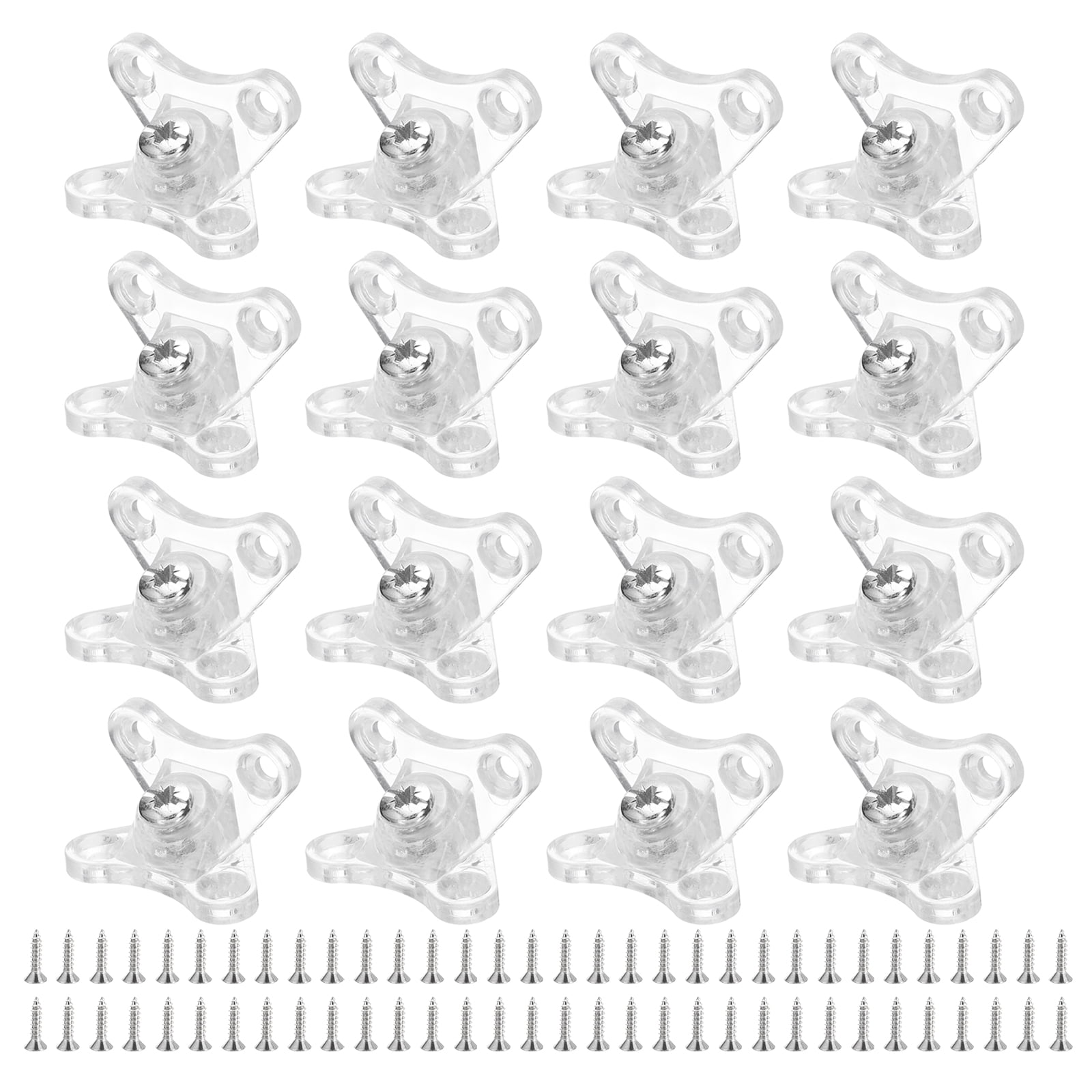 64Pack Removable Corner Brace, Metal Butterfly L Brackets Right Angle ...