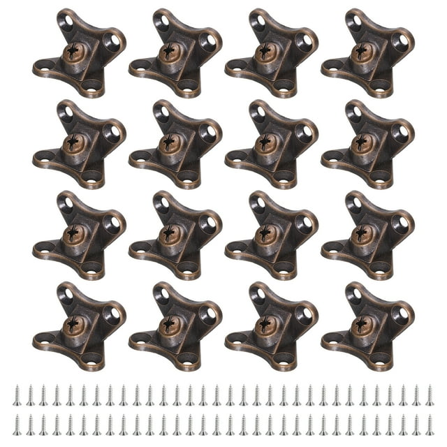 64Pack Removable Corner Brace, Metal Butterfly L Brackets Right Angle ...
