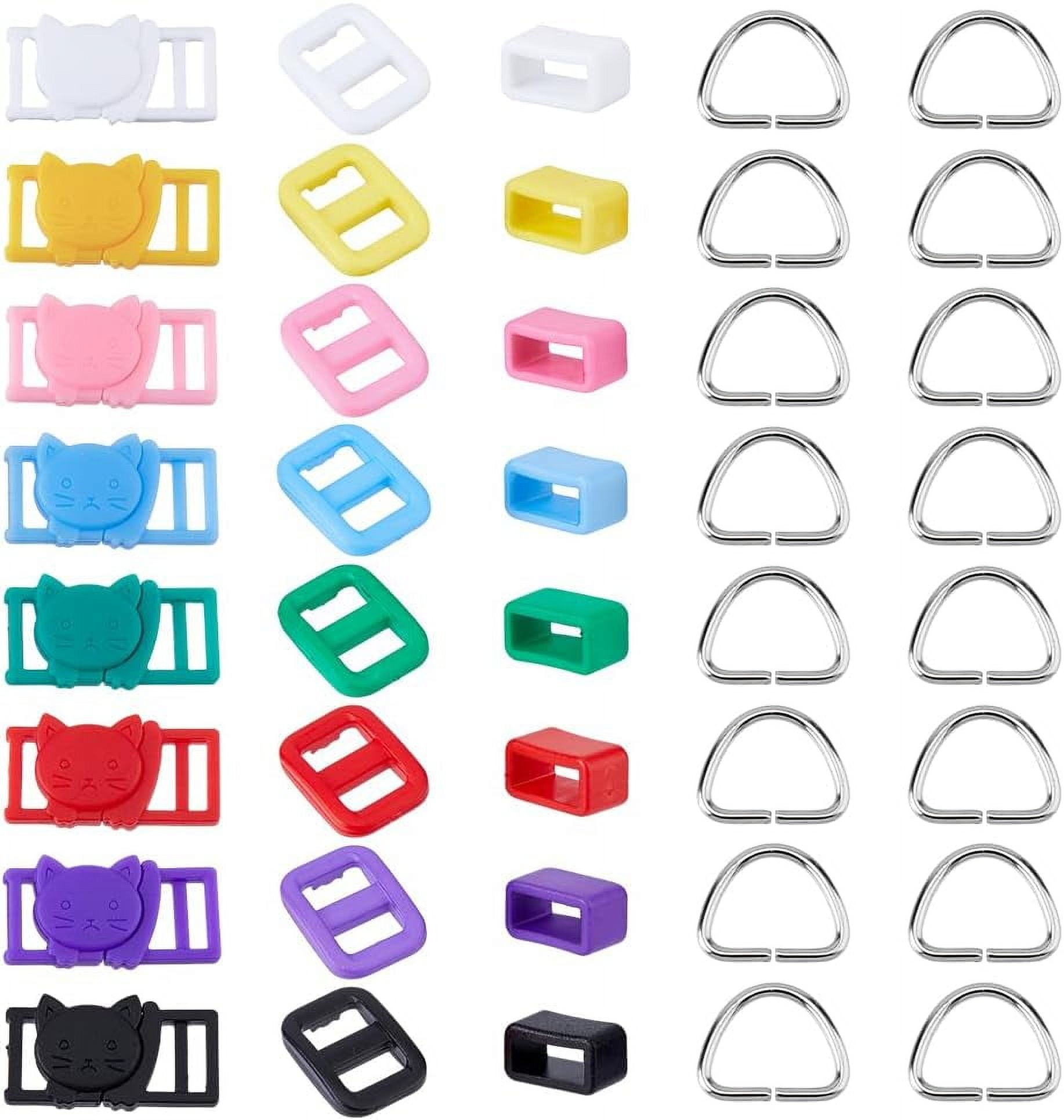 64Pcs Safety Breakaway Buckle 25 Styles Plastic Buckles Doll Bag Buckle ...