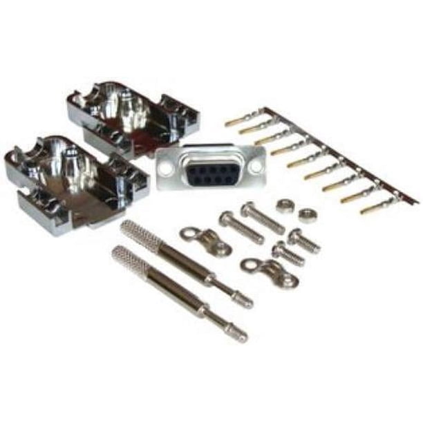 64T2754 Multicomp Mcd8E09Fc-Kit D Sub Connector Kit,Receptacle,9 ...