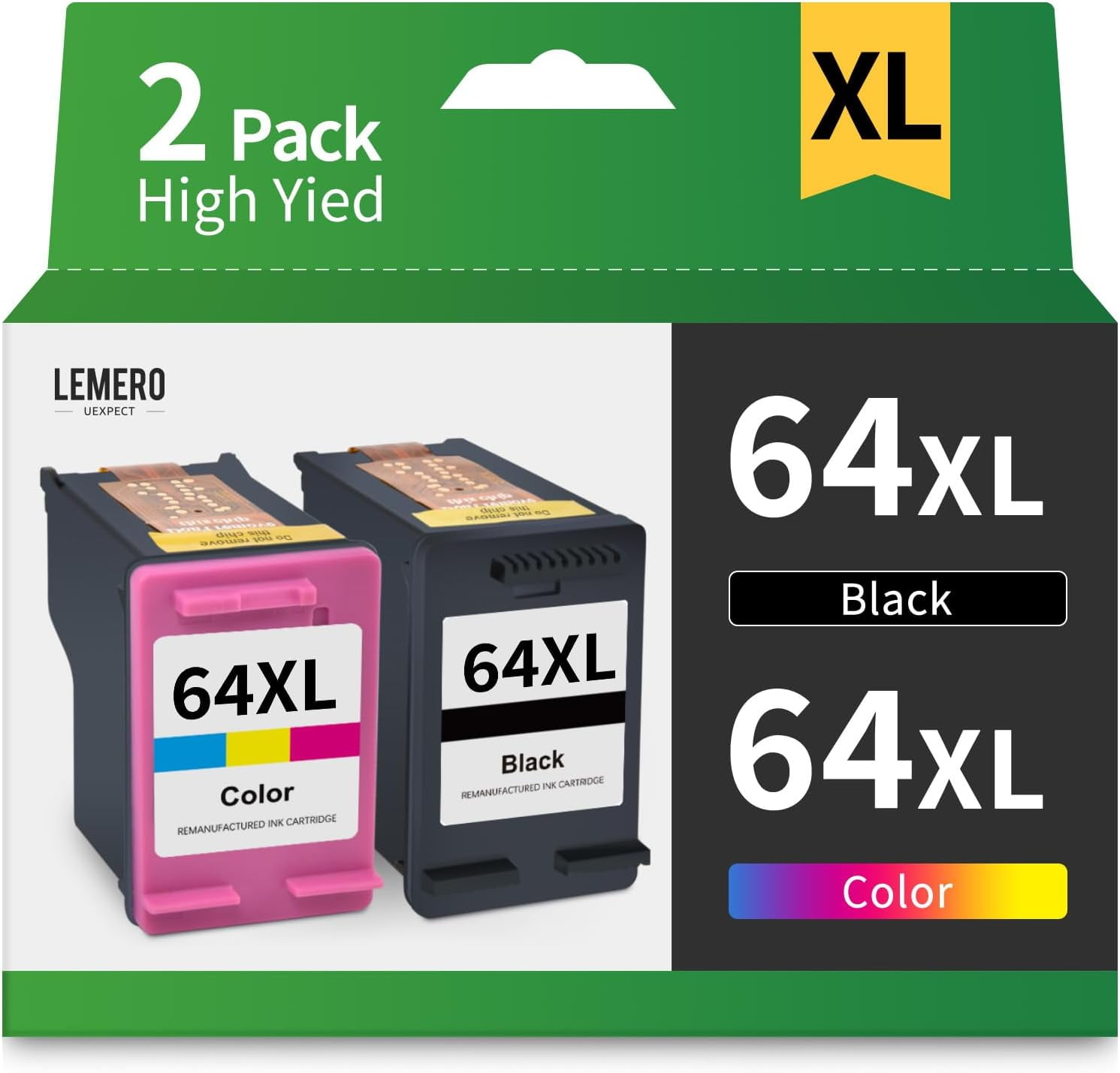 64XL Ink Cartridge for HP 64 XL 64XL Ink Cartridge Combo Pack for HP ...