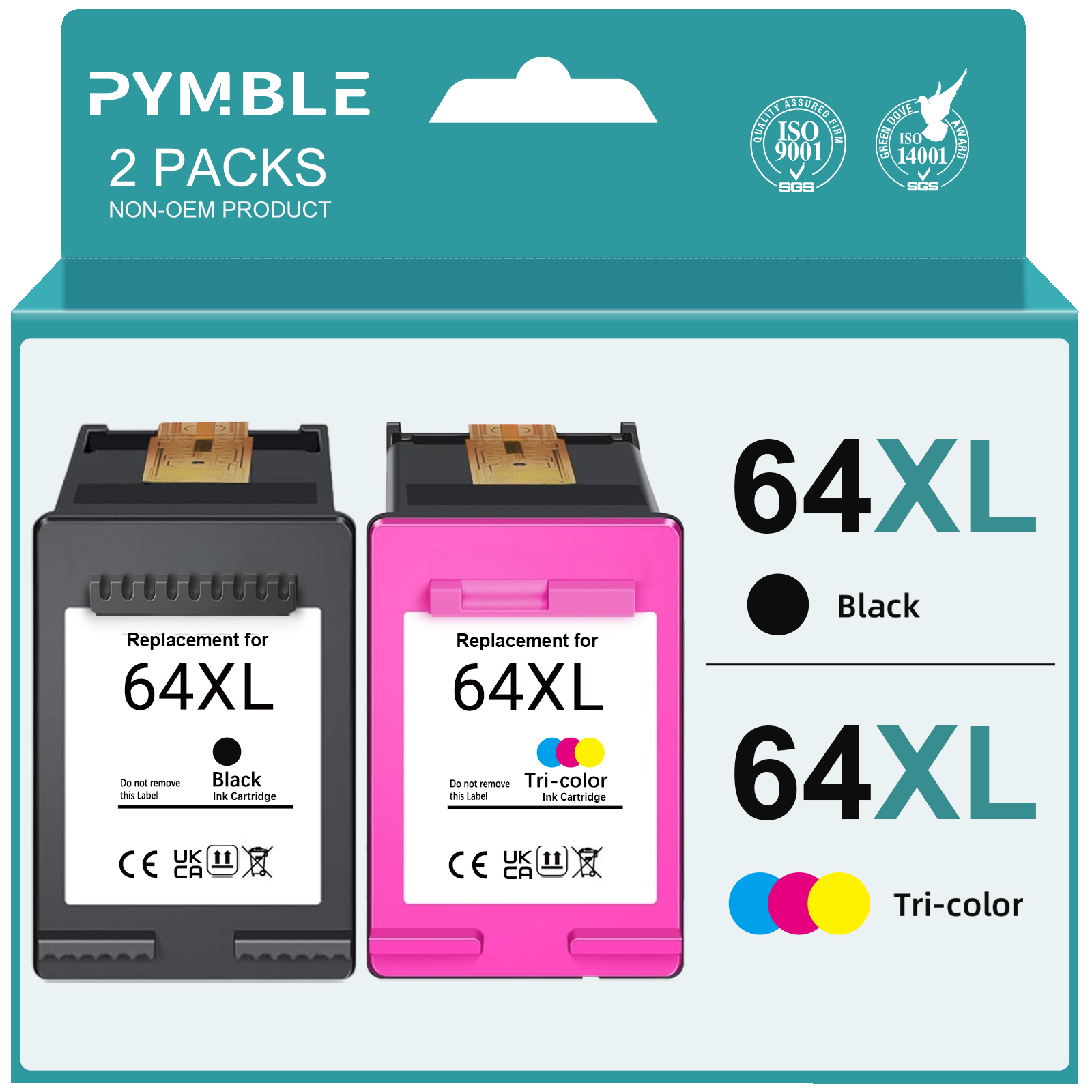 Genuine Kodak 10 Ink Cartridges 2-Pack 10B Black 10C Color Combo ...