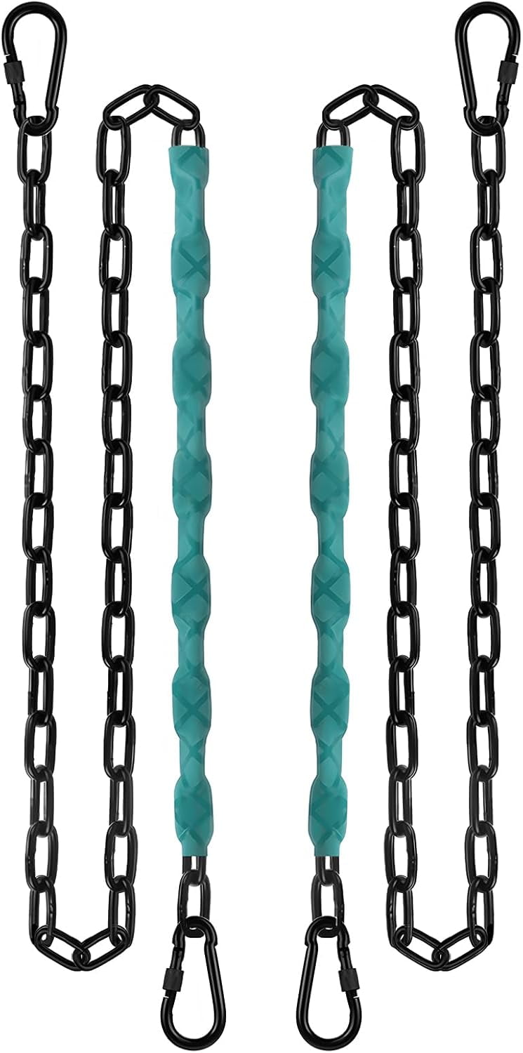 64inch Hanging Swing Chair Chain (2)+ 4 Free Quick Links, 1000LB Load ...