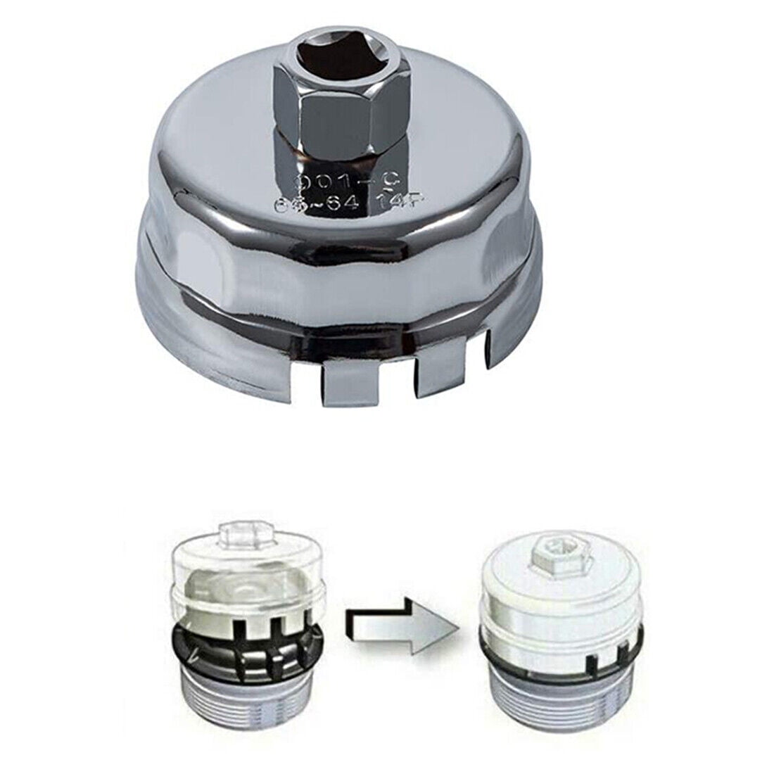 64mm Oil Filter Wrench Tool for Toyota Lexus Scion 1.8L 4 Cylinder ...