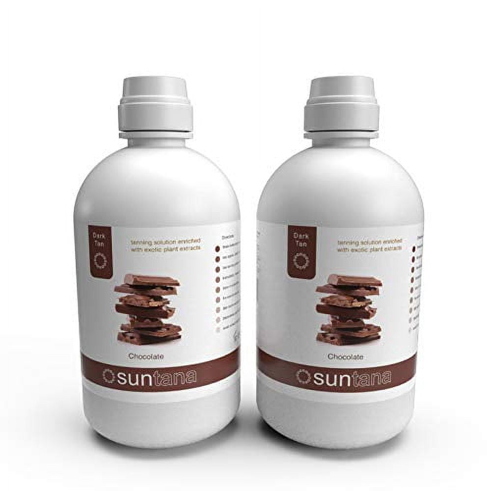 64oz (2 x 32oz) Suntana Chocolate Dark 12% DHA Sunless Spray Tan ...