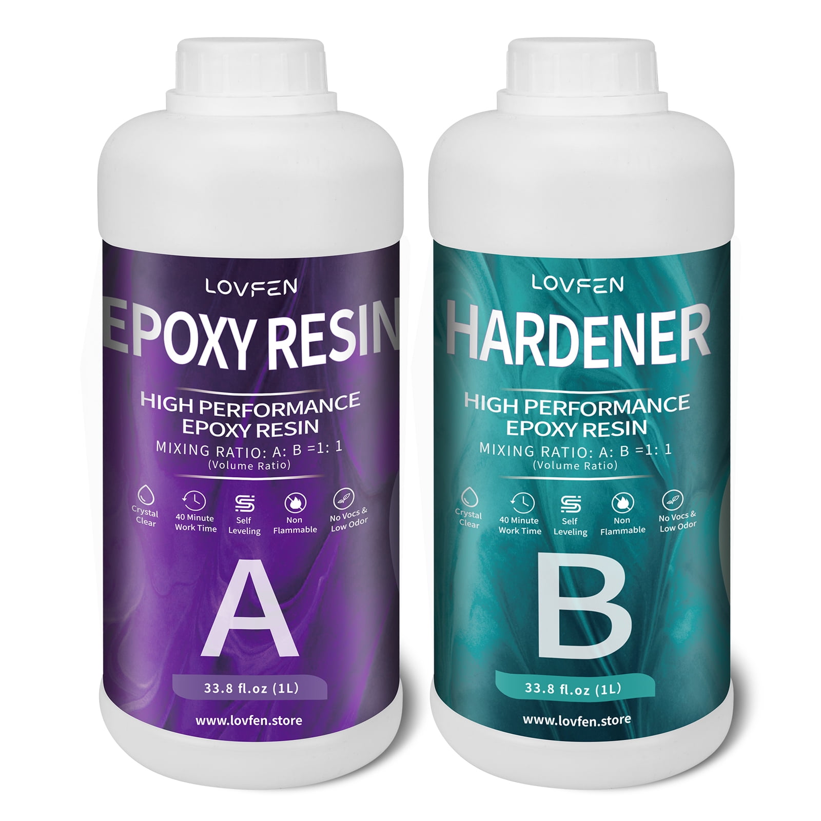 64oz Epoxy Resin For Arts & Crafts, Jewelry, Tabletops,Use with ...