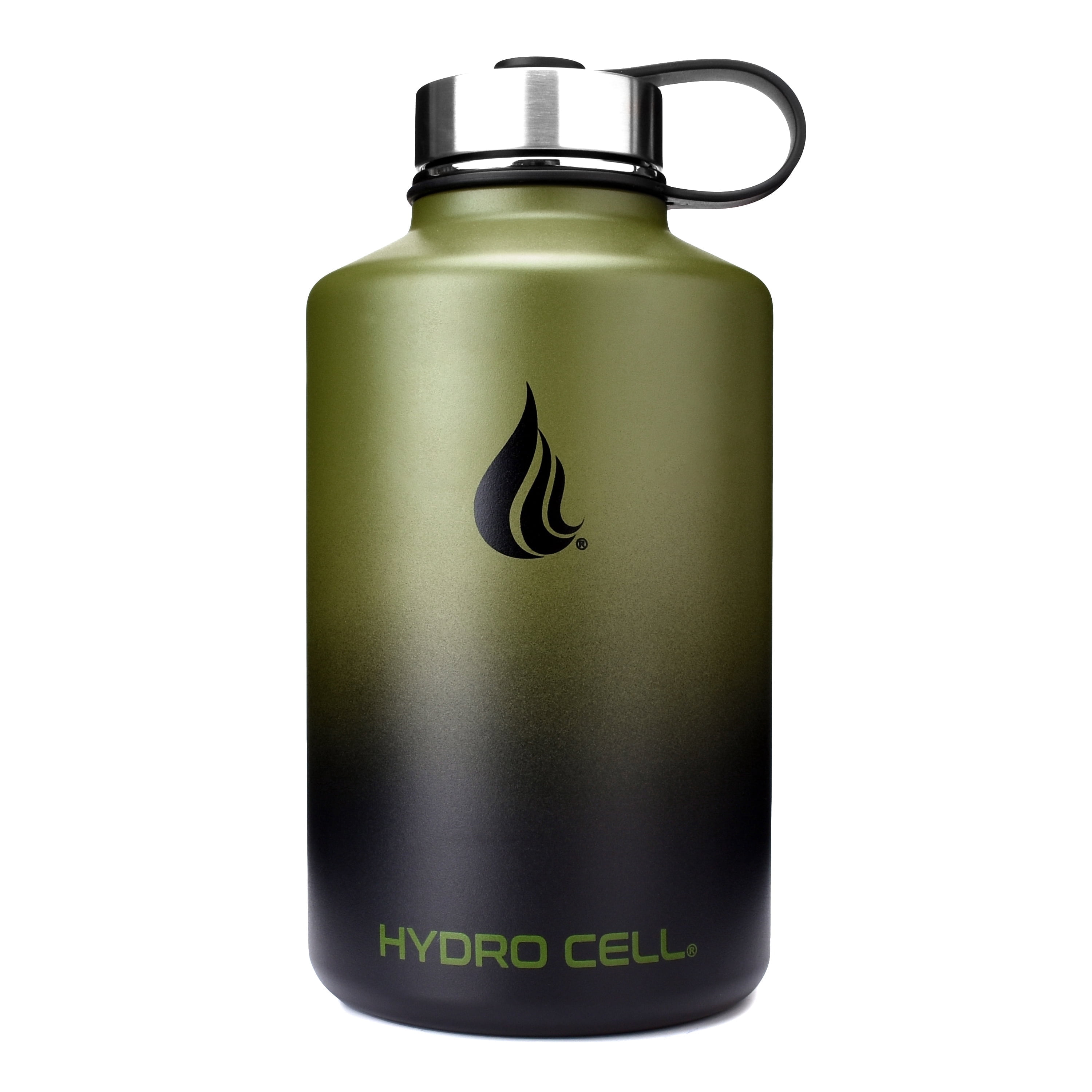 64oz (Fluid Ounces) Wide Mouth Hydro Cell Stainless Steel Water Bottle ...
