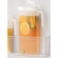 64oz Plastic Water Pitcher with Lid, Fridge Door Water Pitcher ...