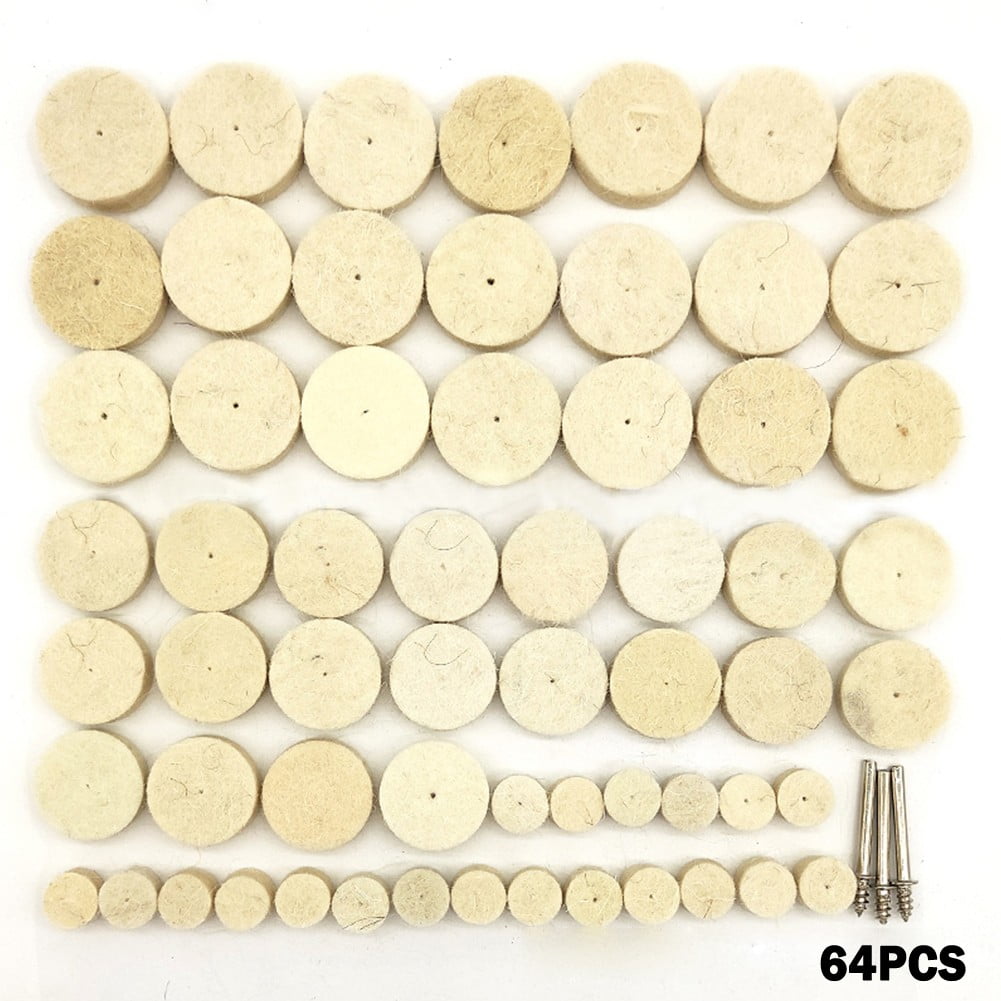 64pcs Buffing Wheel Kit Polishing Wheel Wool Wheels Rotary Tool ...