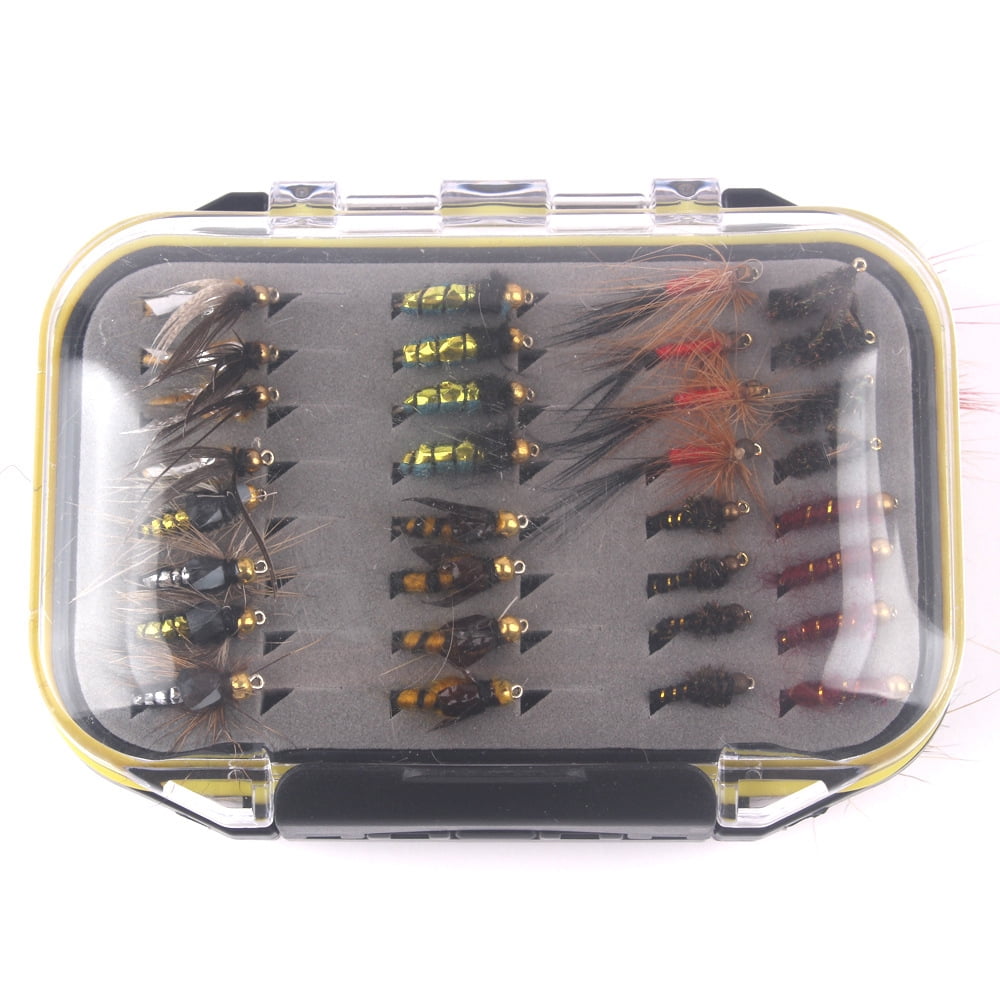 64pcs Fly Fishing Flies Fly Fish Lure Kit Fly Fishing Gear Biomimetic ...