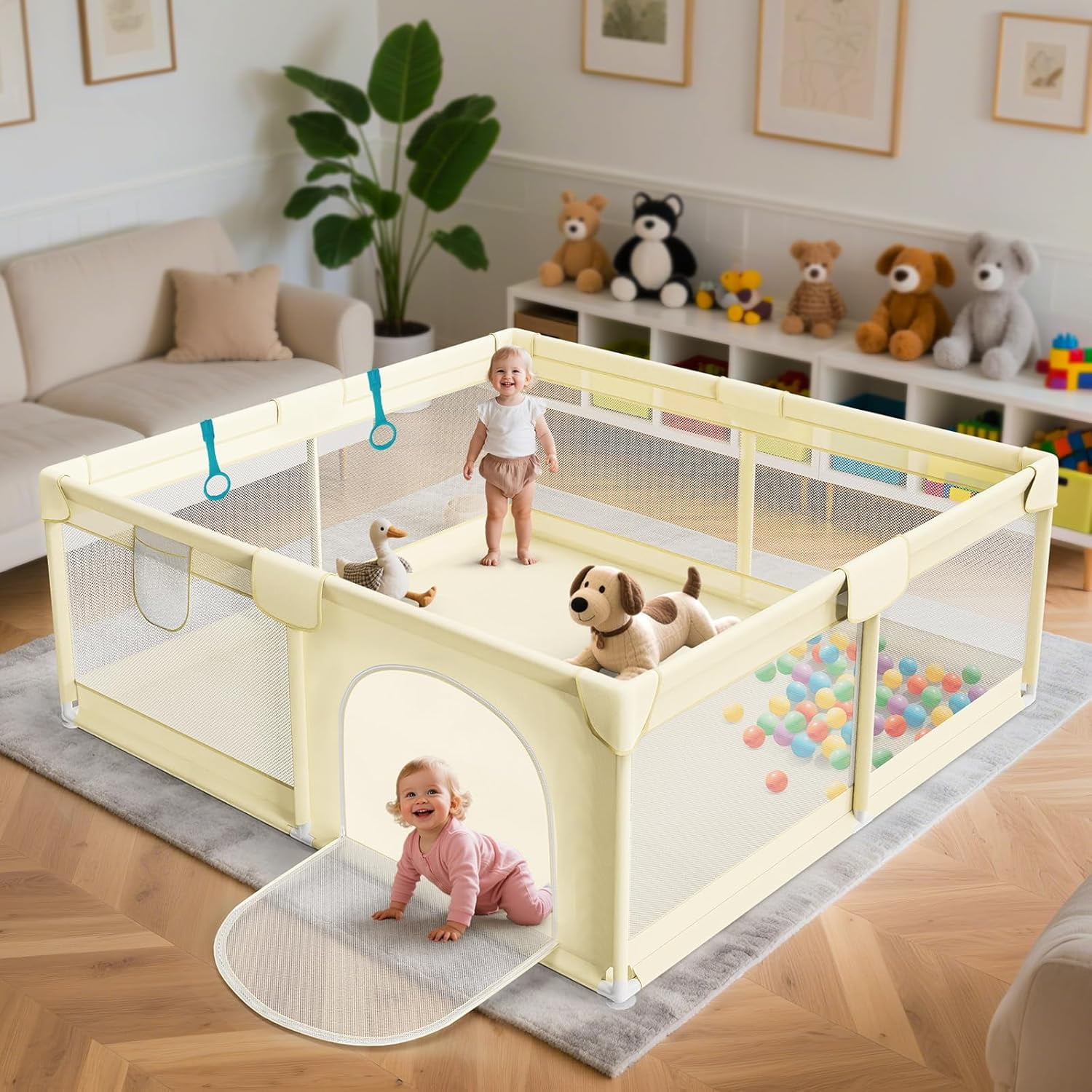 64x64 in Baby Playpen for Babies and Toddlers - Indoor and Outdoor ...