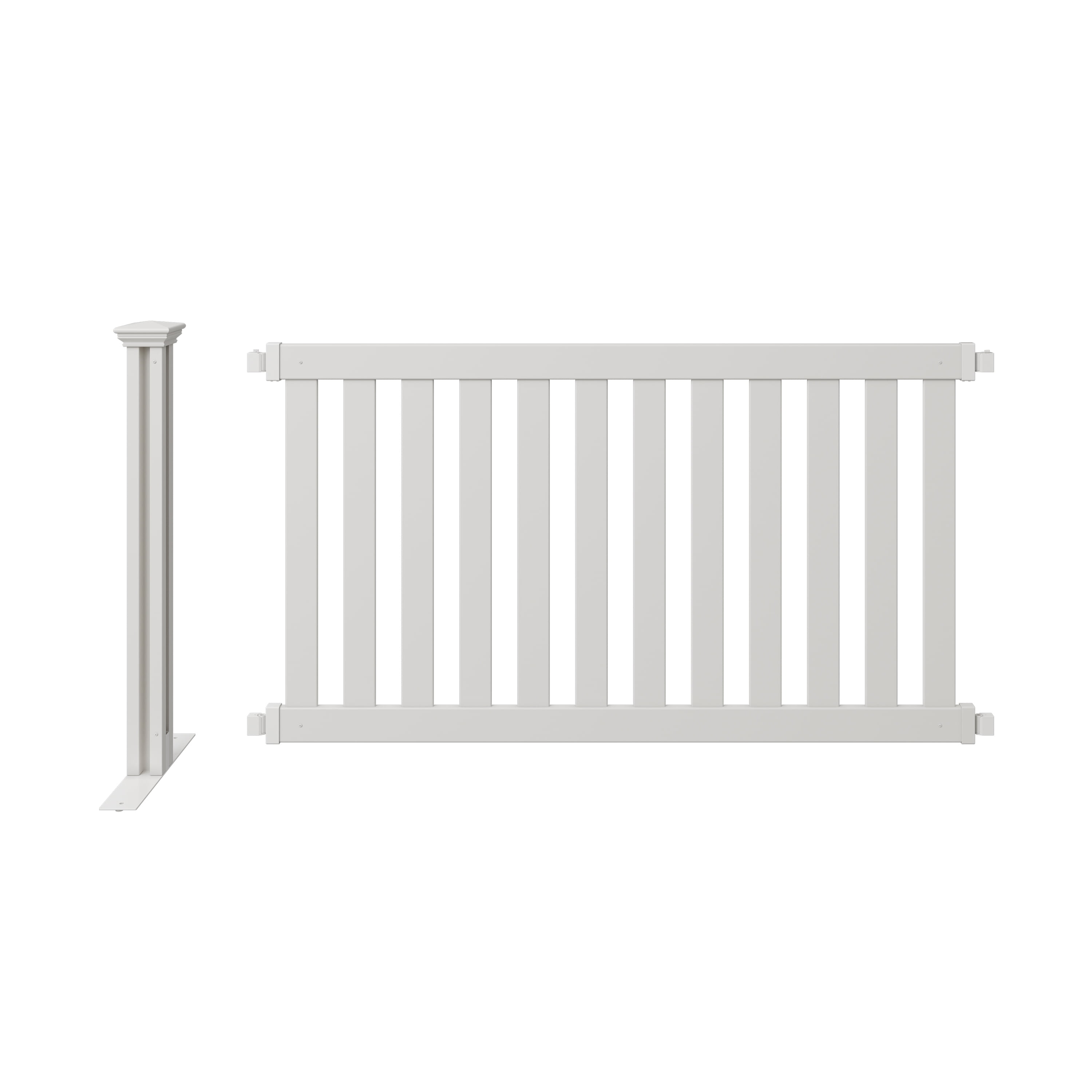 "Zippity Davidson Hinged Portable Vinyl Fence Kit, Temporary Barrier ...